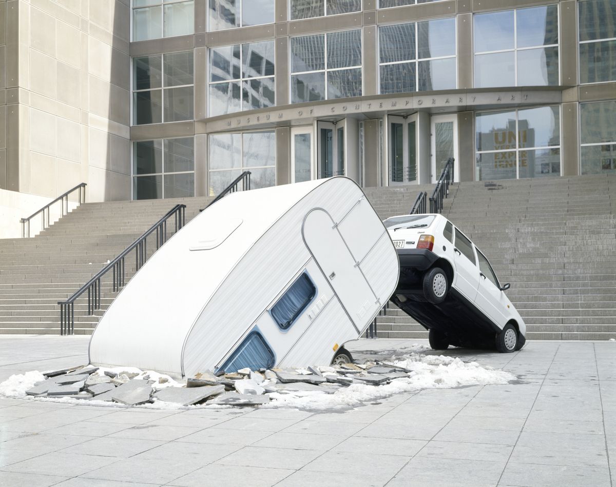 Elmgreen & Dragset’s Short-Cut looks like an accident scene