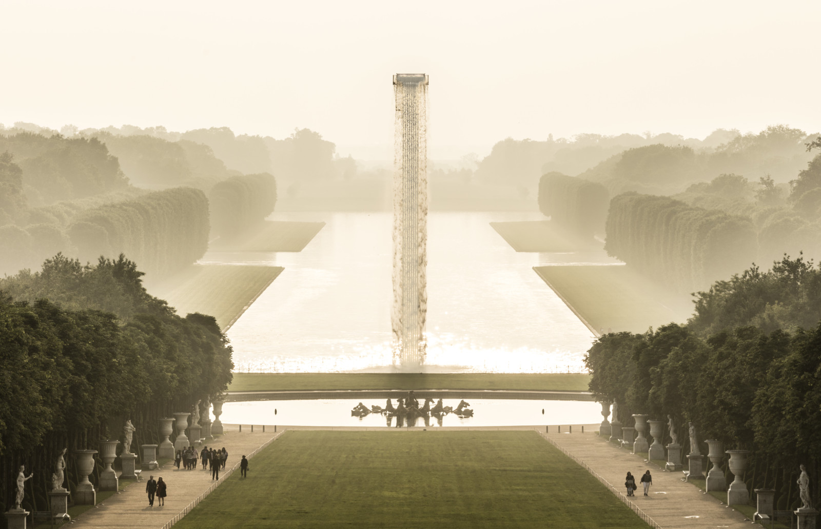 Olafur Eliasson’s freestanding waterfall in Versailles