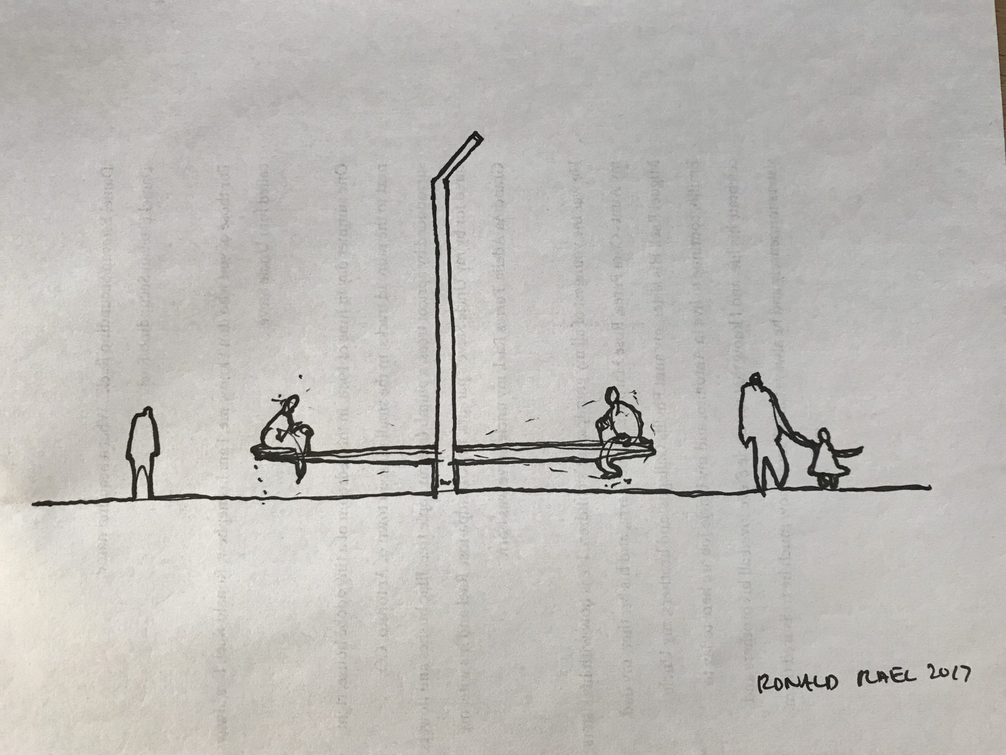 Why were there seesaws at the border?