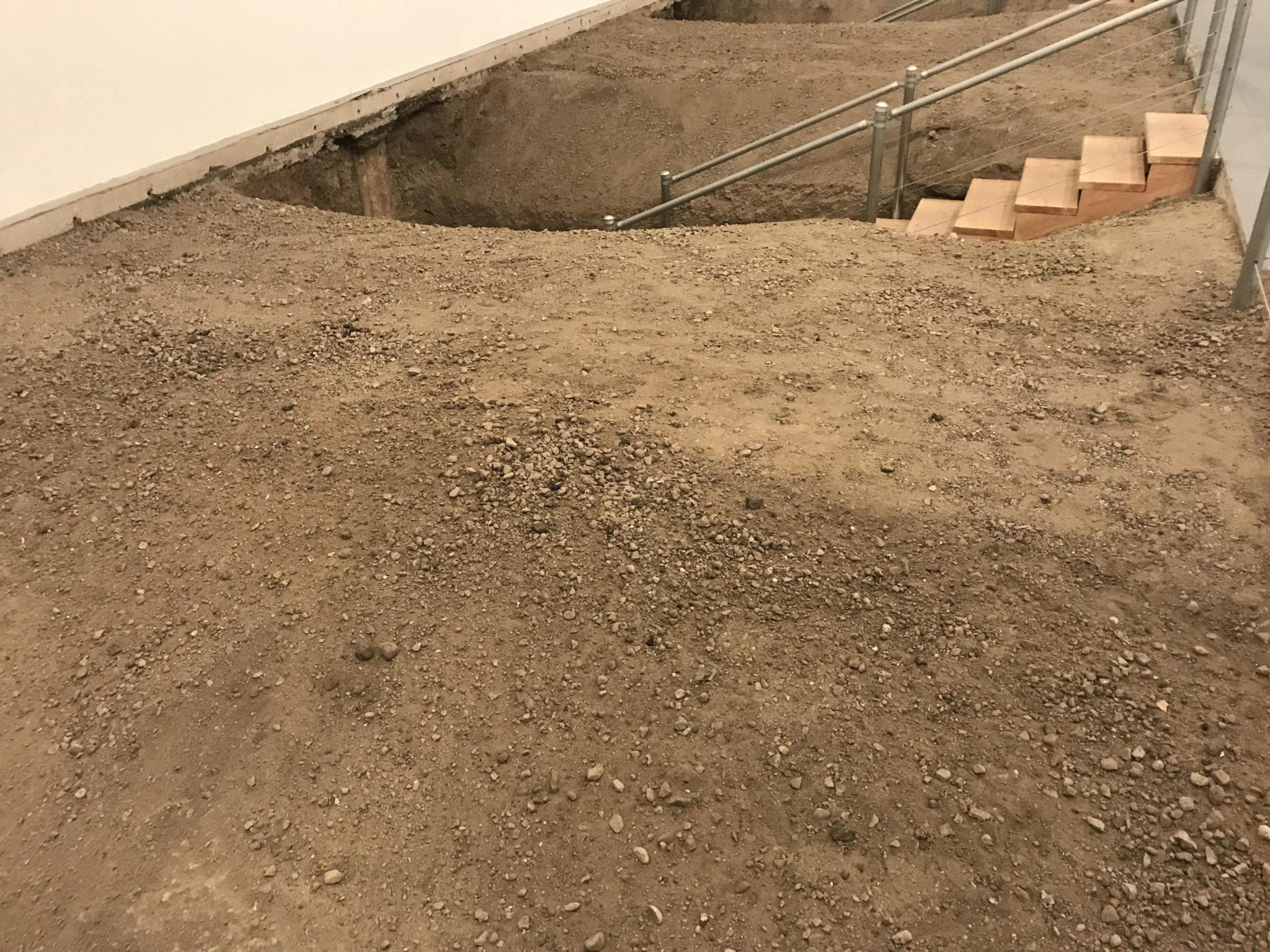 Chris Burden exposed the foundation of the museum